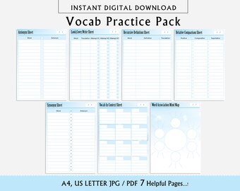 Printable Language Study Planner, Language Study Journal, Language ...