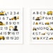 Construction Alphabet and Numbers PRINTABLE, Vehicles and Trucks ABC ...