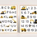 Construction Alphabet and Numbers PRINTABLE, Vehicles and Trucks ABC ...