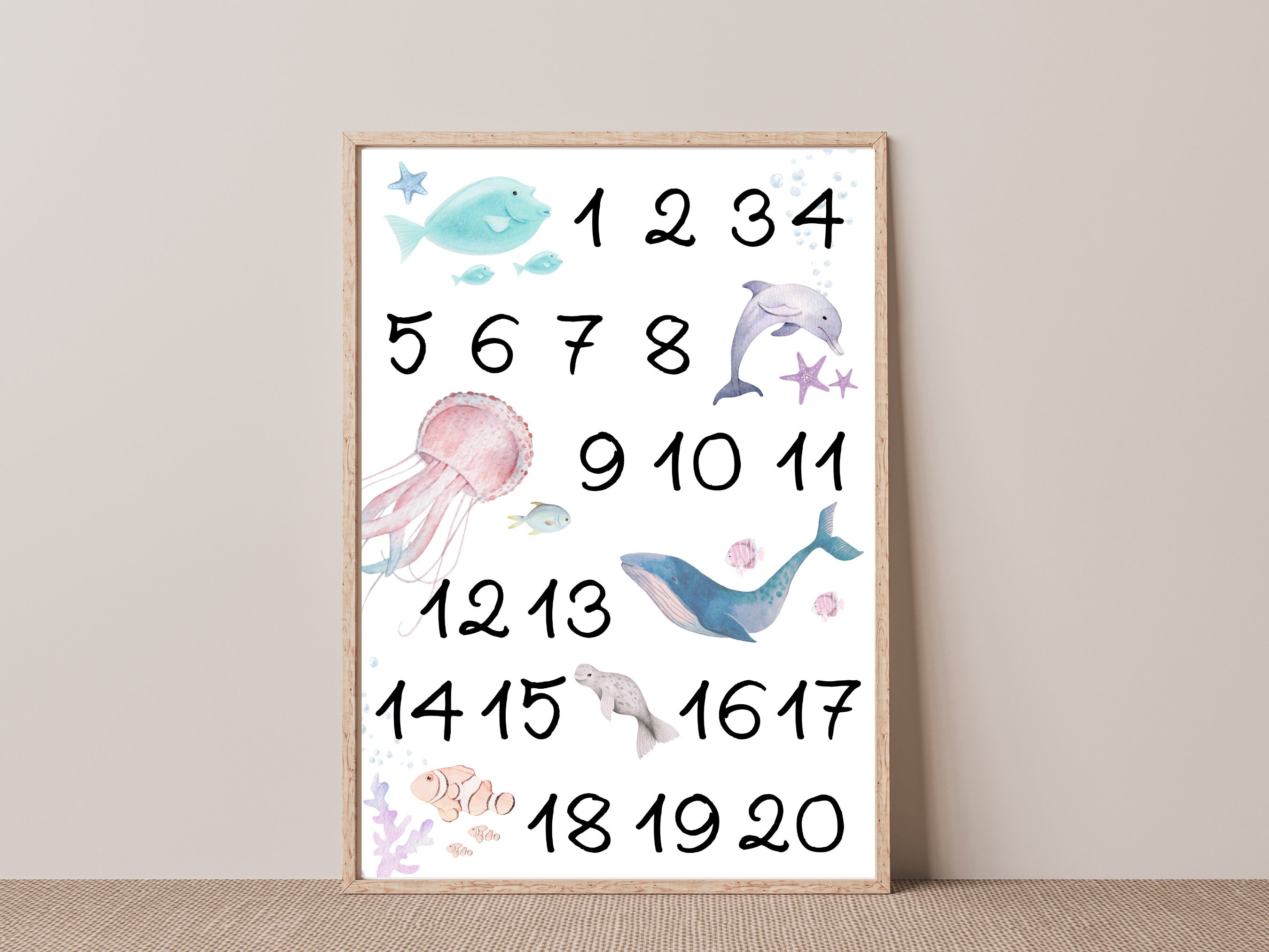 Watercolor Under the Sea Print, Set of 3 Underwater Printables ...