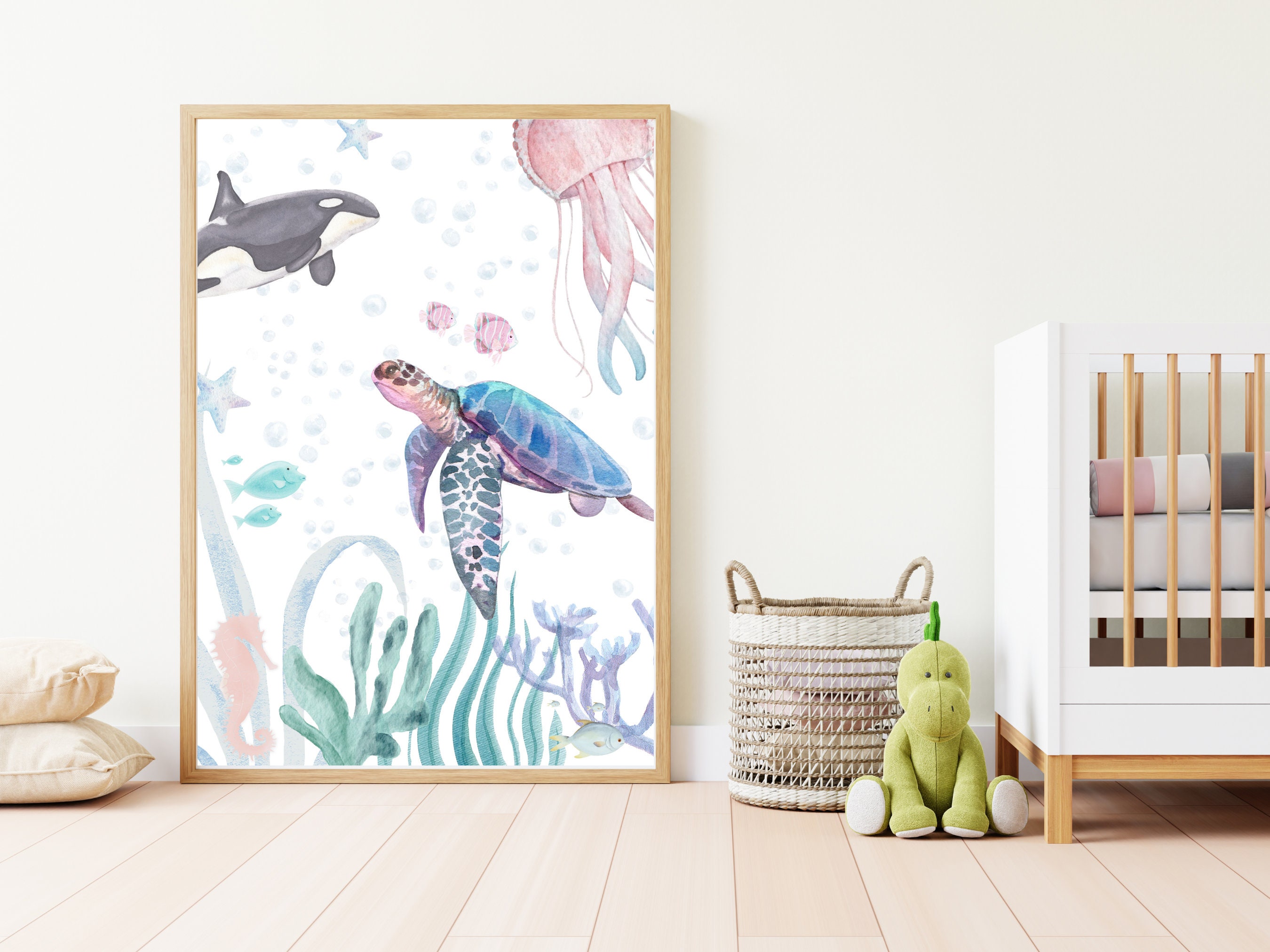 Watercolor Under the Sea Print, Set of 3 Underwater Printables ...