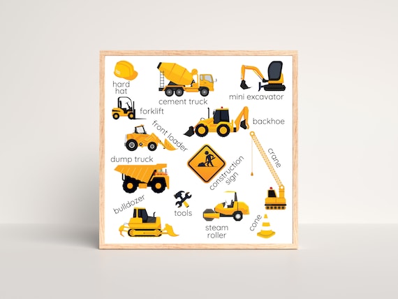 Construction Equipment Names For Toddlers