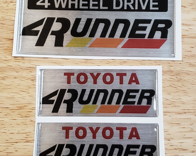 First Gen 4runner B-pillar Badges (x2) & Tailgate Badge (x1) - Etsy