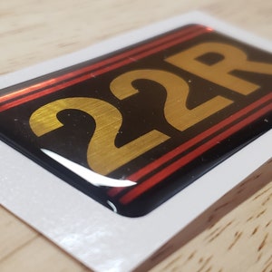 22R "domed" Valve Cover Label - Etsy