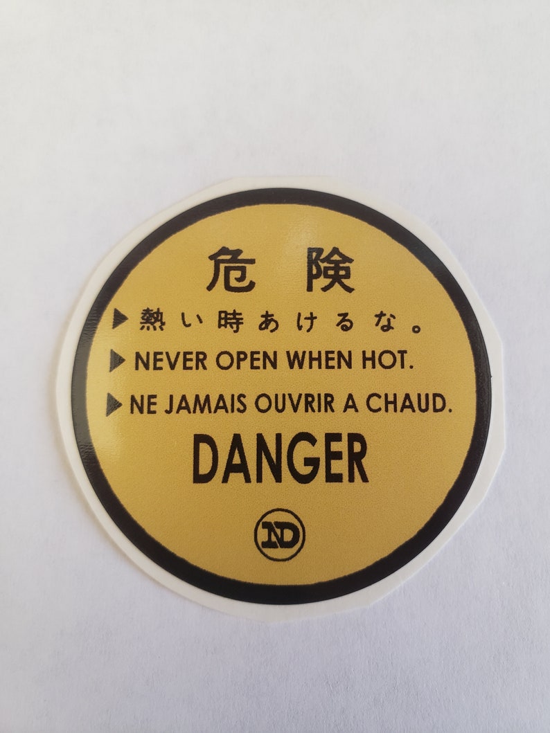 Toyota Radiator Cap Sticker Label Decal 2 Round - Etsy