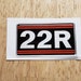 Toyota 22R "domed" Valve Cover Labels Sticker, Label, Decal - Etsy