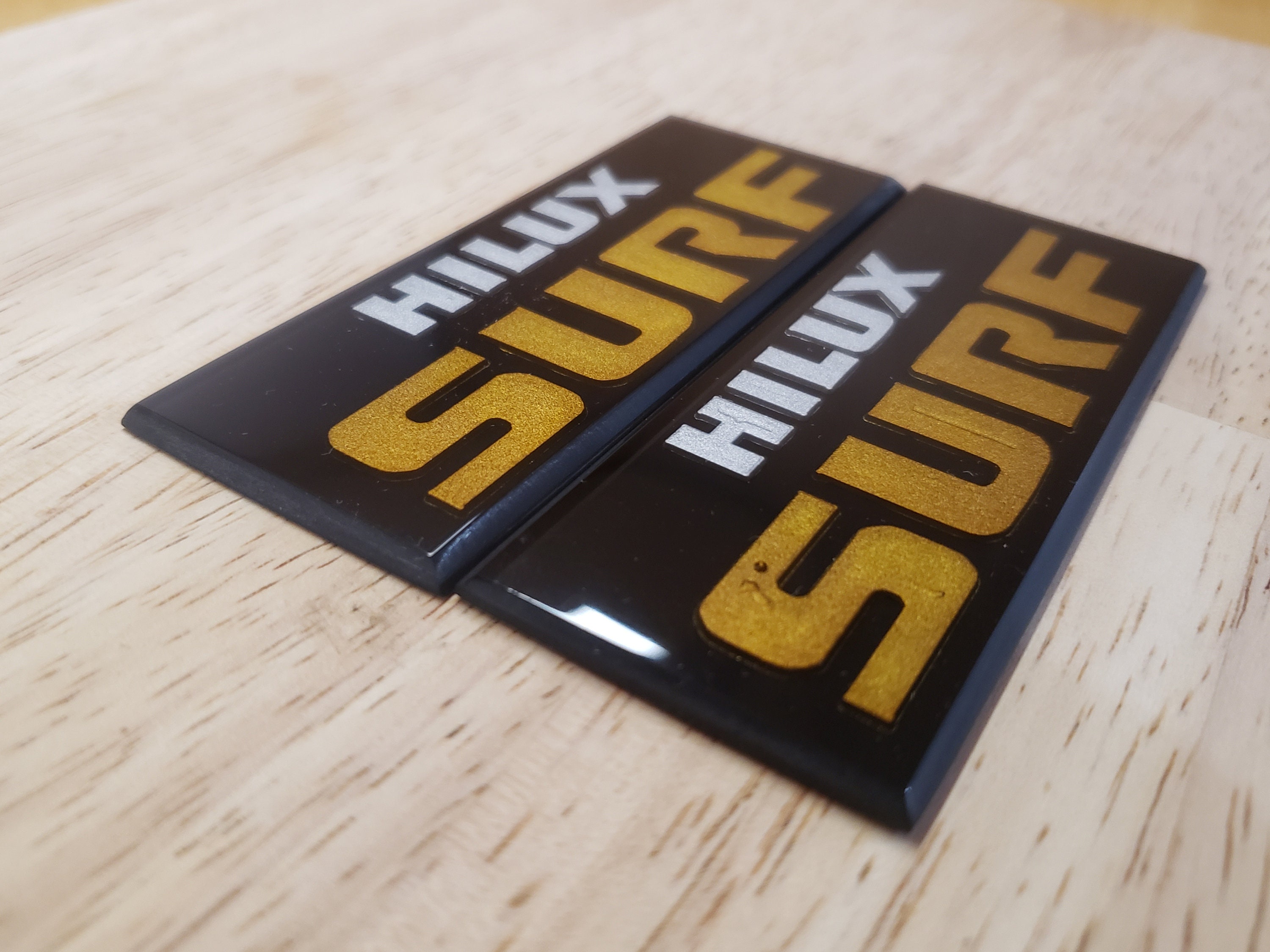 Toyota Hilux Surf B-pillar Badges x2 Labels Acrylic Label - Etsy