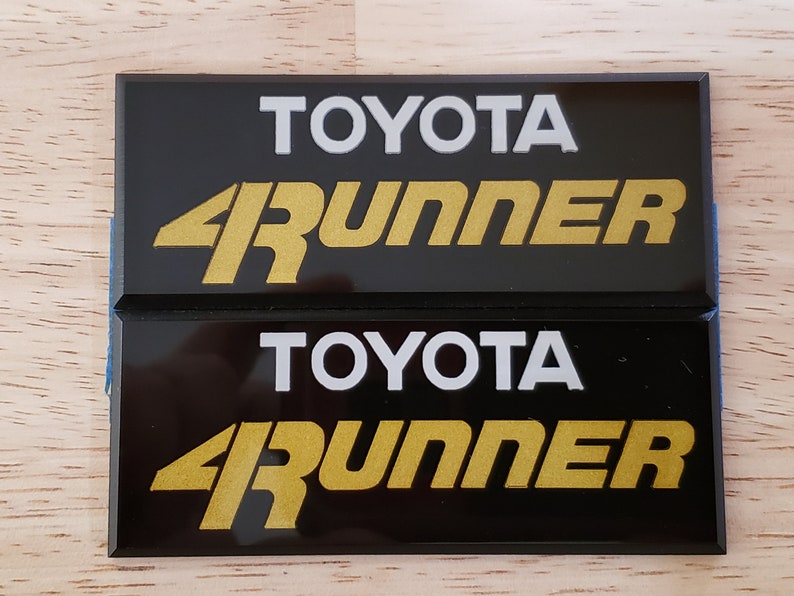 Toyota First Gen 4runner B-pillar Badges x2 Labels Acrylic - Etsy