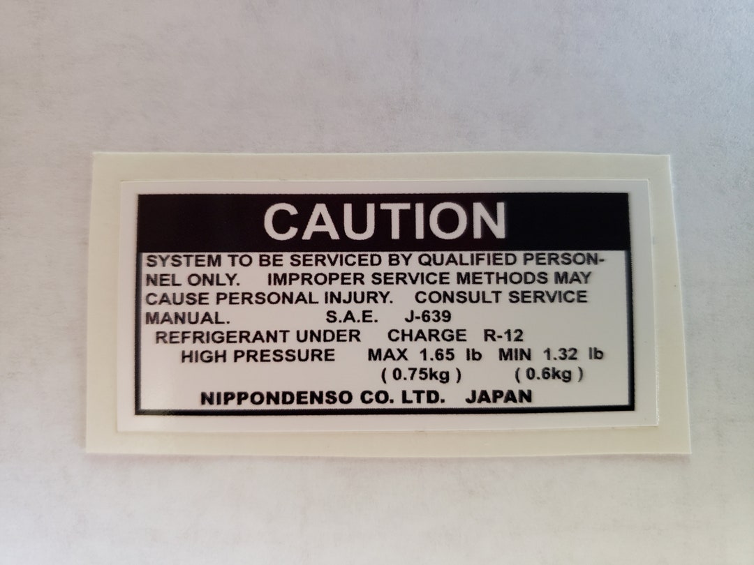 A/C CAUTION Labels Sticker, Label, Decal - Etsy