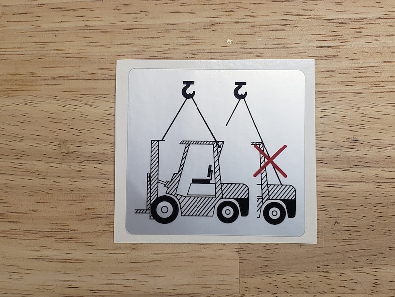 Forklift Lift Points Sticker, Label, Decal - Etsy