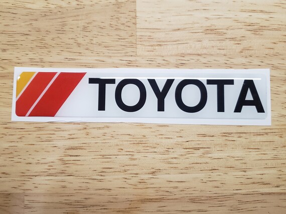 Toyota Grill Badge Labels Sticker Label Decal | Etsy