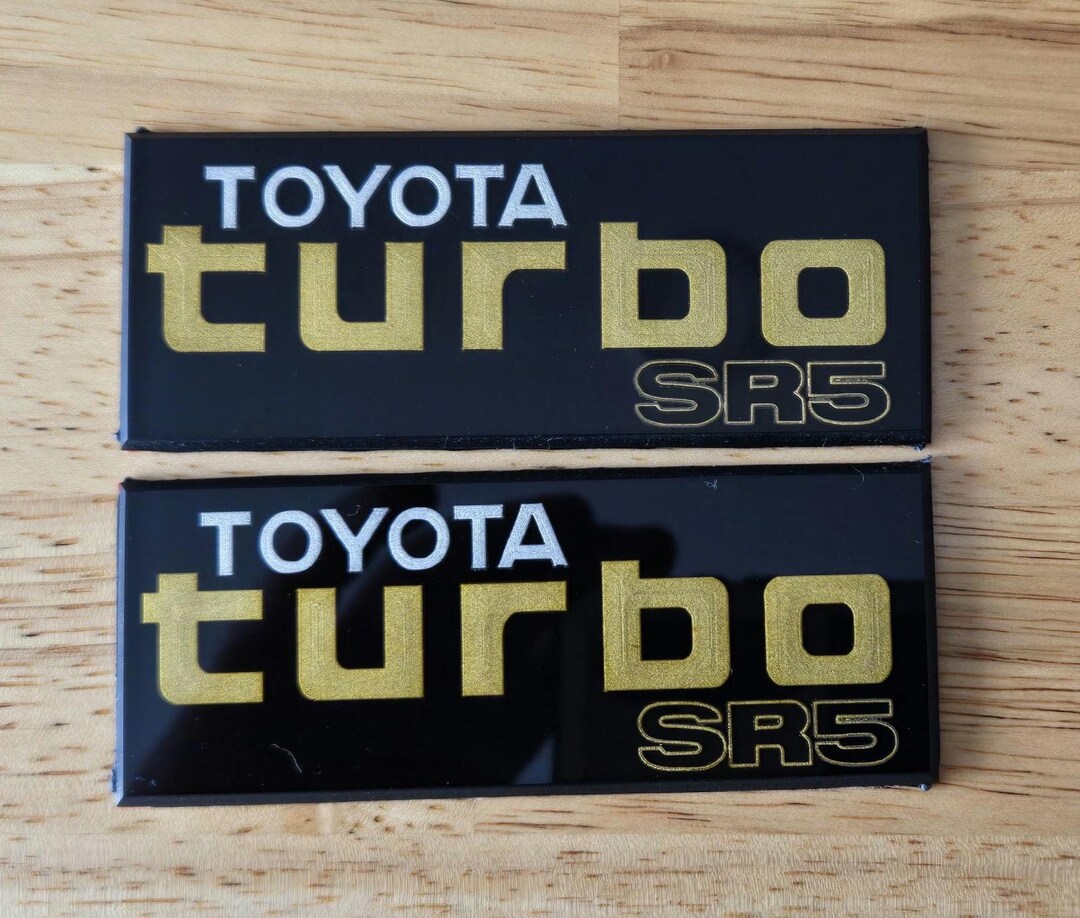 First Gen 4runner TURBO B-pillar Badges (x2) Acrylic - Etsy