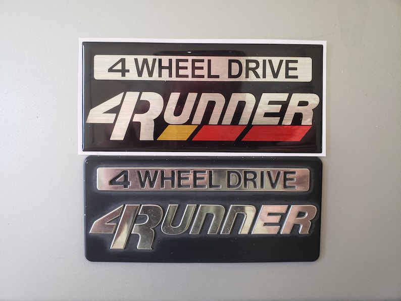 Toyota First Gen 4runner Tailgate Badge Labels Sticker Label - Etsy