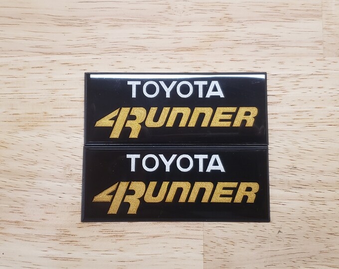 Toyota First Gen 4runner B-pillar Badges x2 Labels Acrylic, Label ...