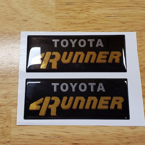 Toyota First Gen 4runner Tailgate Badge Labels Sticker Label - Etsy