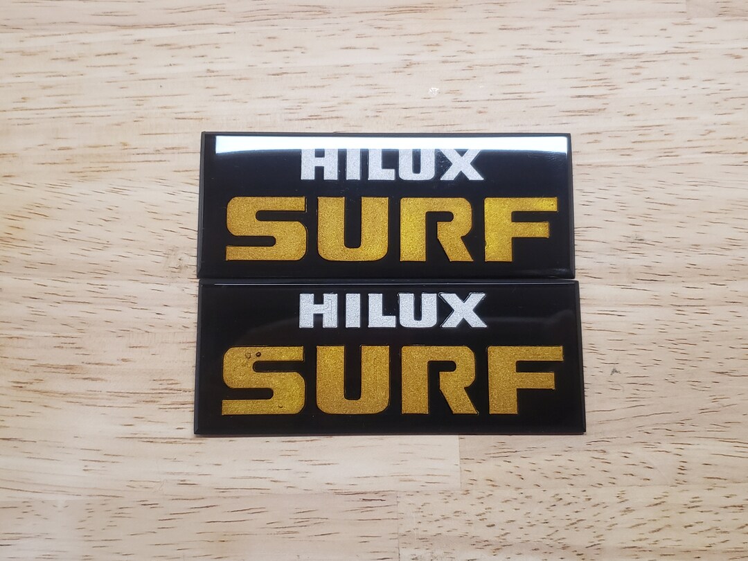 Toyota Hilux Surf B-pillar Badges x2 Labels Acrylic Label - Etsy