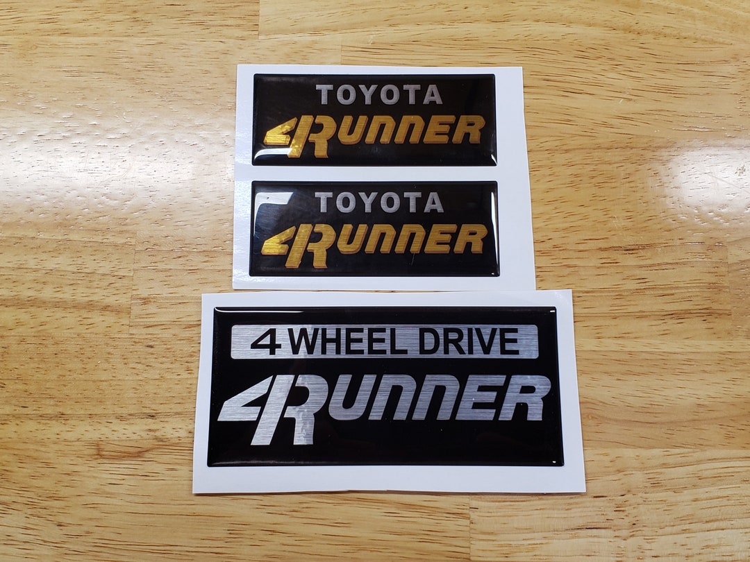First Gen 4runner B-pillar Badges (x2) & Tailgate Badge (x1) - Etsy