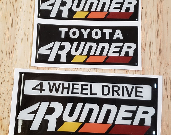 First Gen 4runner B-pillar Badges (x2) & Tailgate Badge (x1) - Etsy