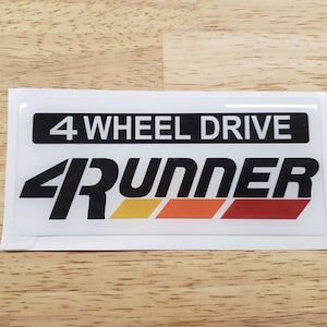 Toyota First Gen 4runner Tailgate Badge Labels Sticker, Label, Decal - Etsy