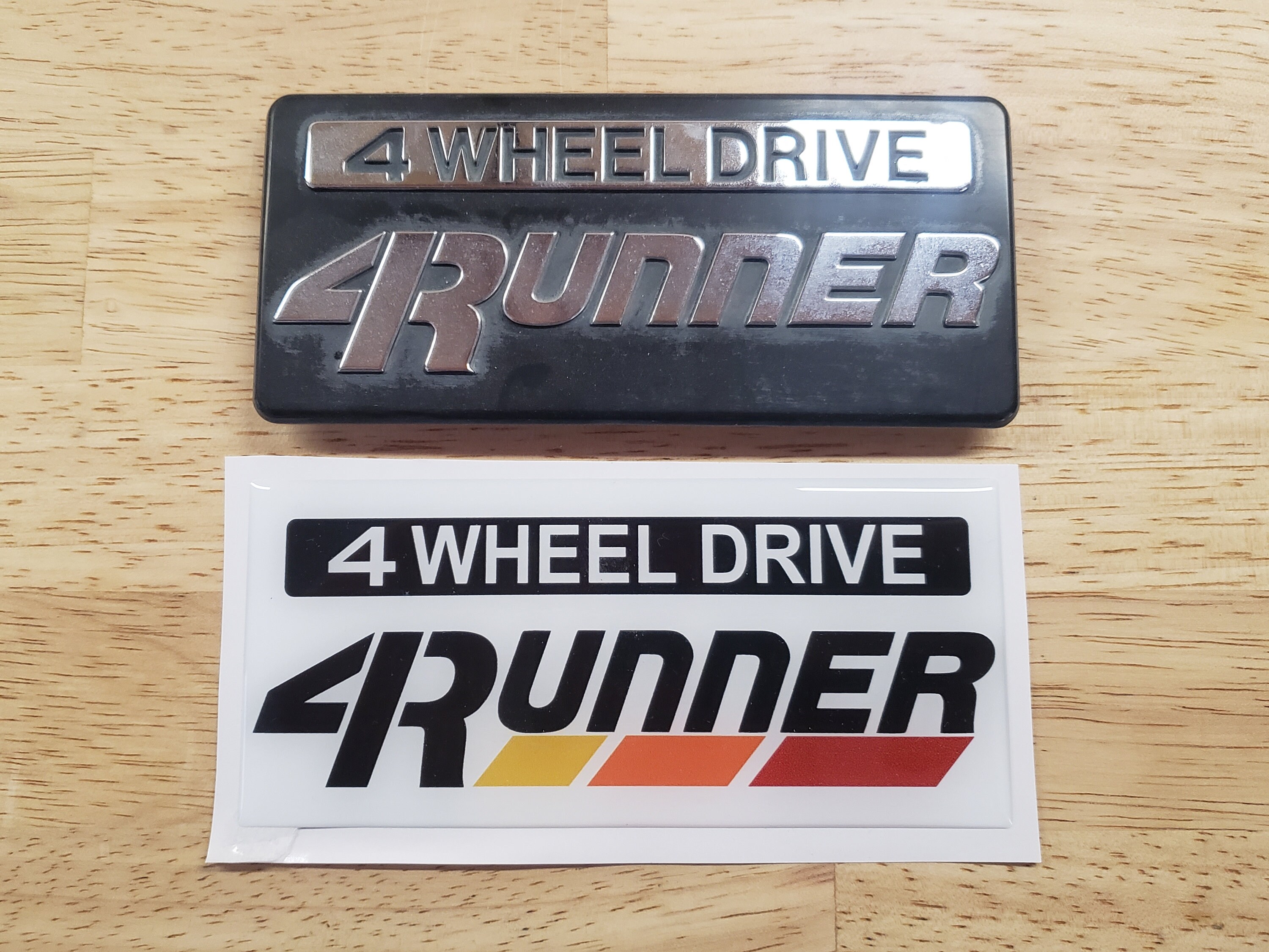 Toyota First Gen 4runner Tailgate Badge Labels Sticker Label - Etsy