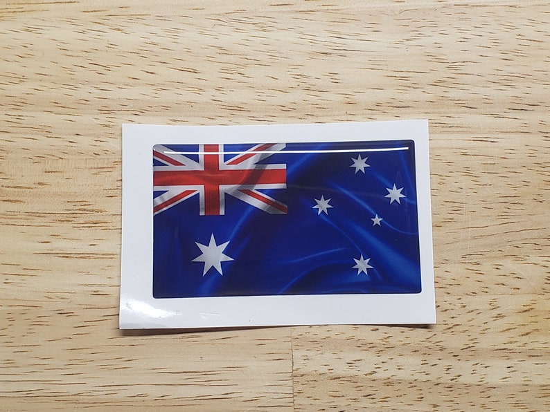 Australia Flag Badge Labels Sticker Label Decal - Etsy