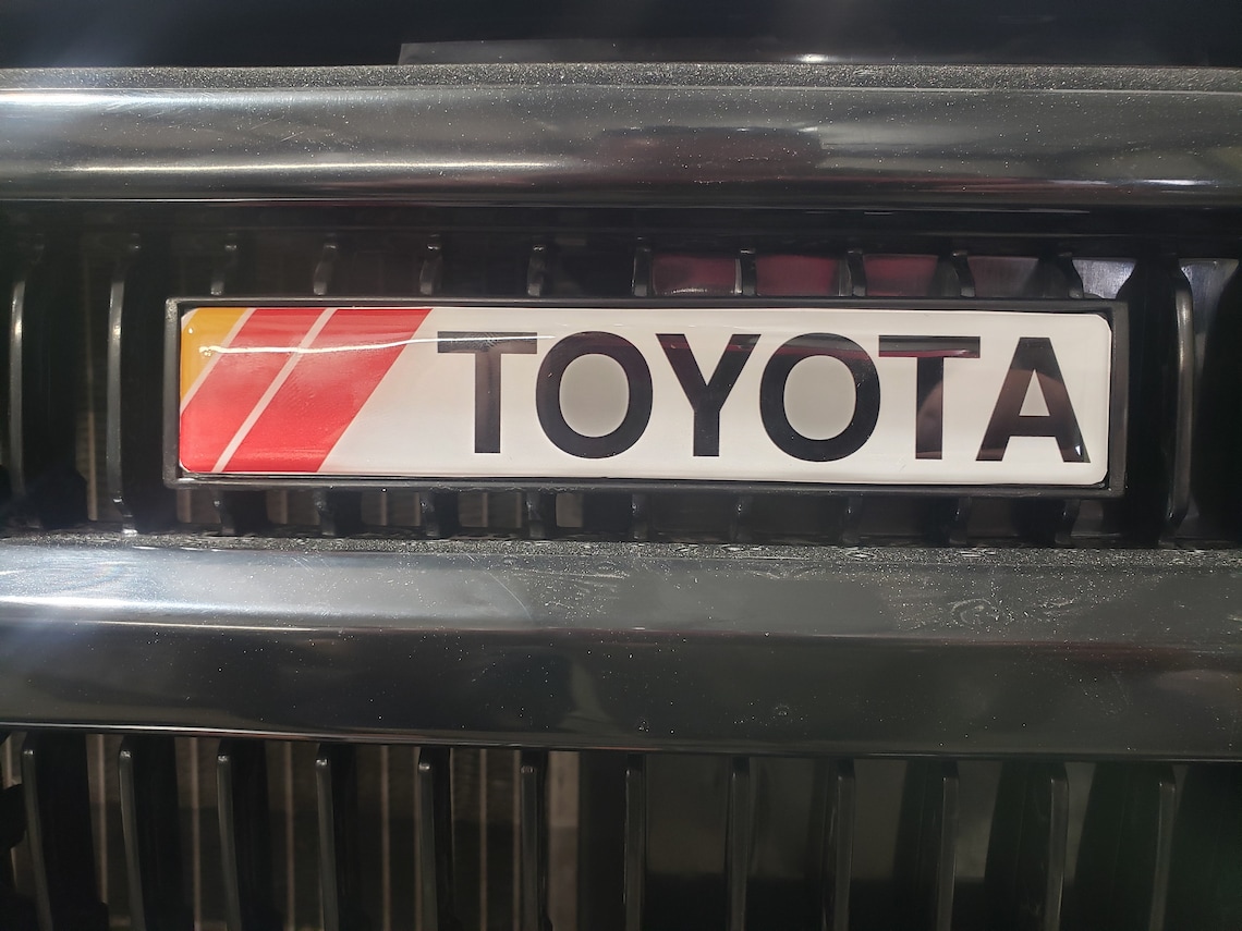 Toyota Grill Badge Labels Sticker Label Decal | Etsy