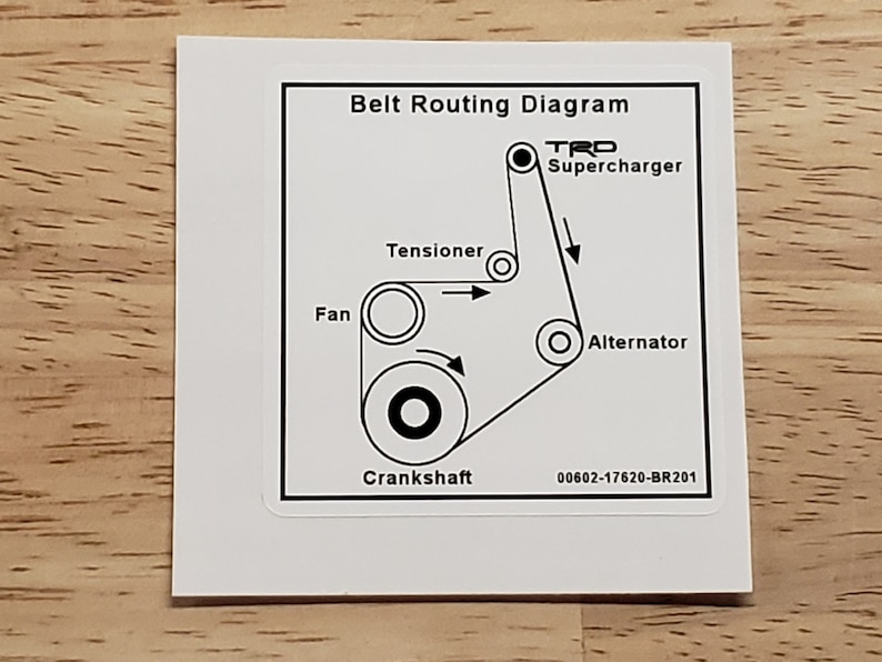 TRD Supercharger Belt Routing Diagram Label - Etsy