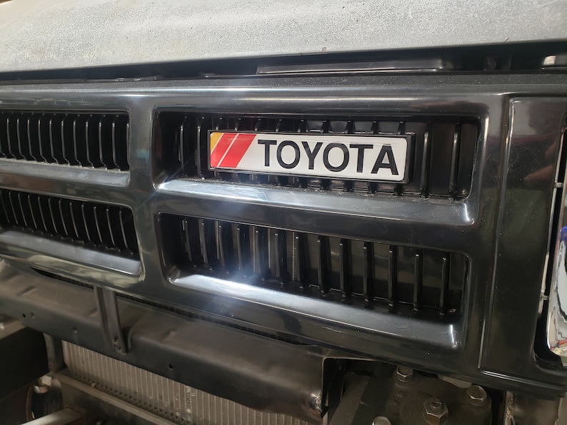 Toyota Grill Badge Labels Sticker Label Decal | Etsy