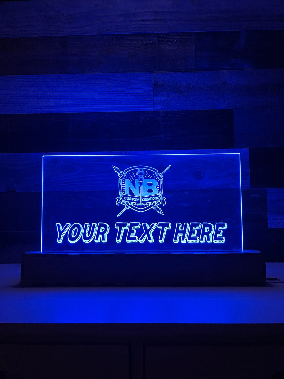 Custom LED Acrylic Sign | Neon Sign | Social Media Sign | Business Sign ...