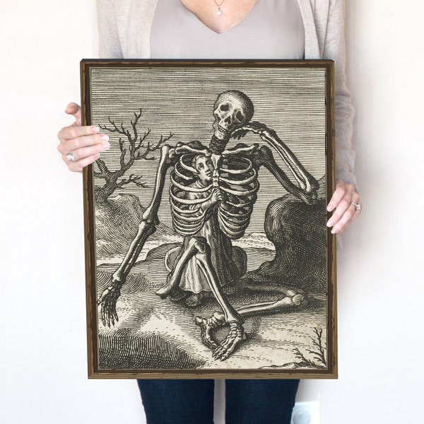 Skeleton Poster - Etsy