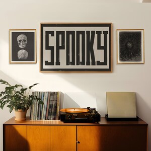 Spooky Decor Halloween Wall Art | Set of Three Printable Gallery Wall ...