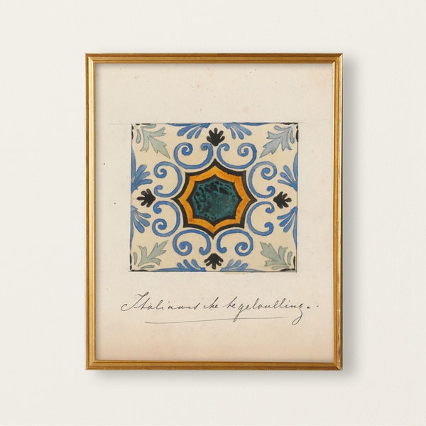 Moroccan Tile Wall Art - Etsy