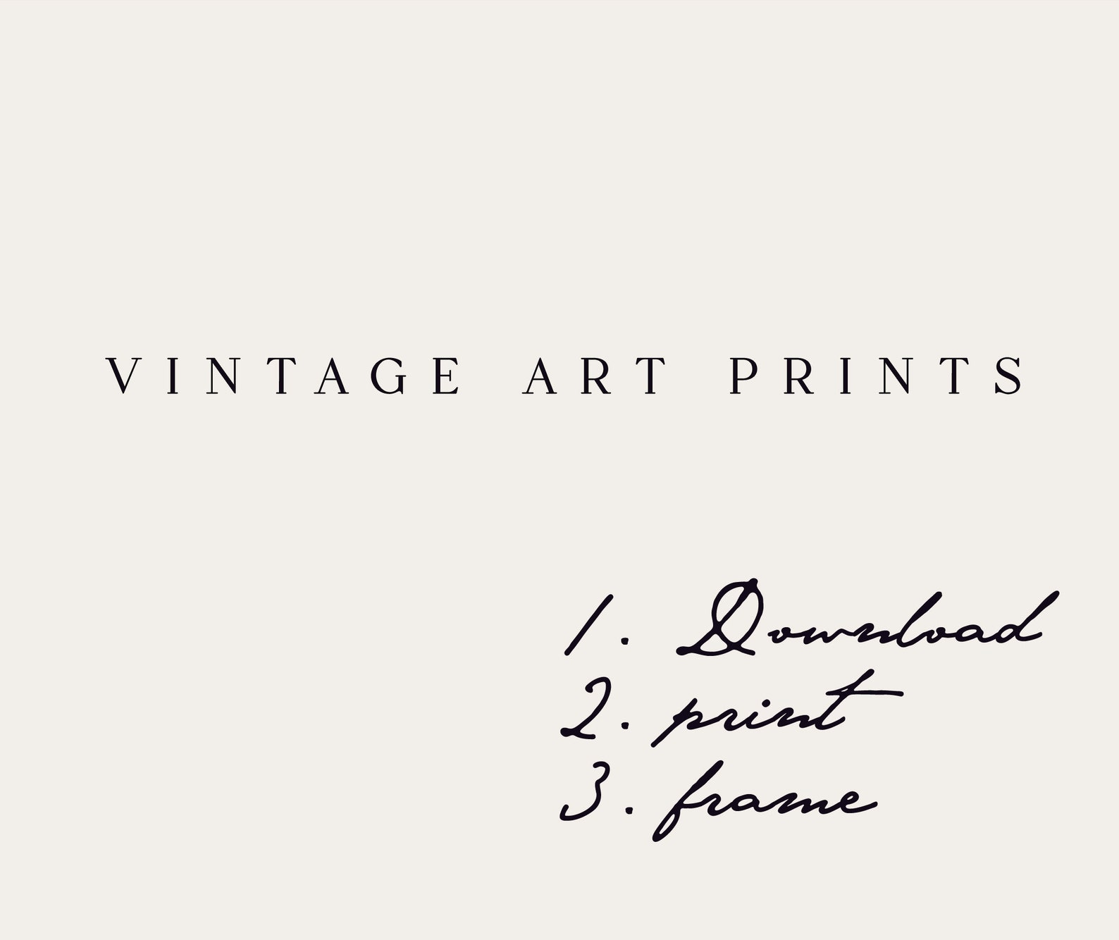 Create Your Own, Large Gallery Wall Art, Set of 10 Vintage Printable ...