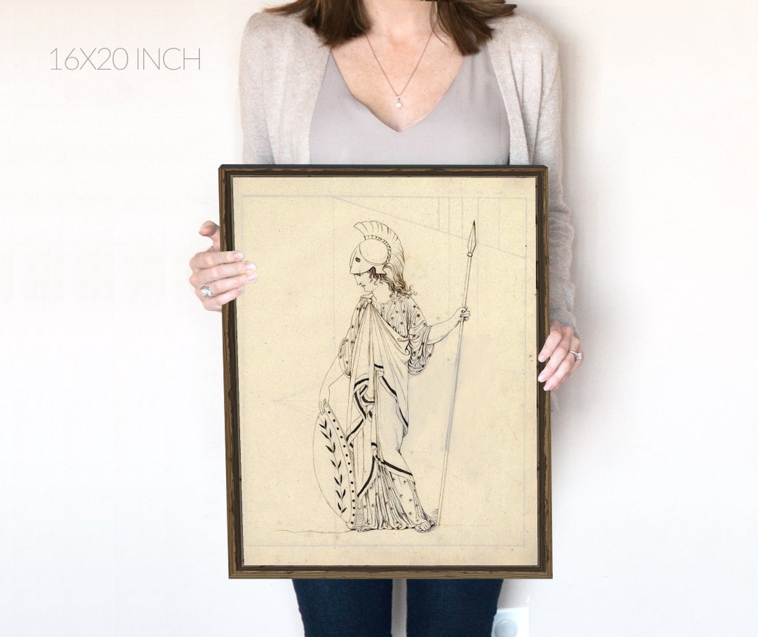 Athena Print | Vintage Goddess Wall Art | Greek Goddess Spirituality ...