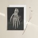 Skeleton Hand Print Halloween Decor Bones Printable Dark - Etsy