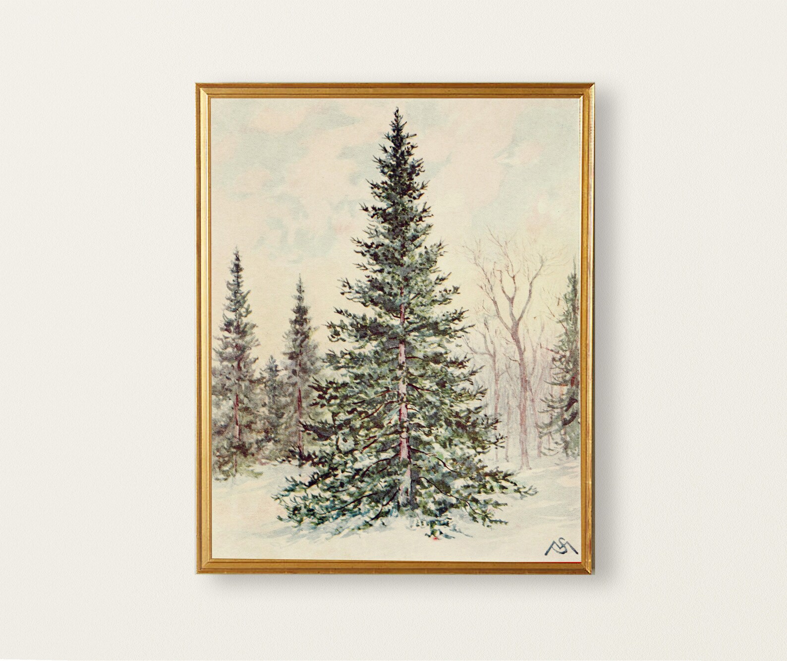 Christmas Prints Christmas Tree Gallery Wall Set Christmas - Etsy