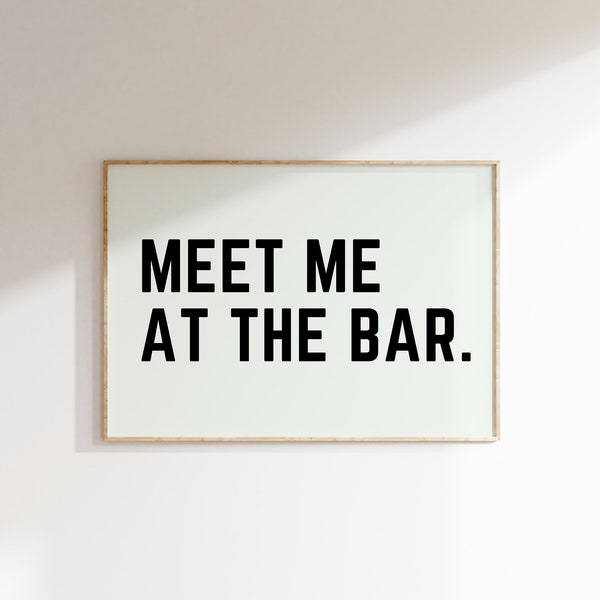 Bar Cart Sign - Etsy