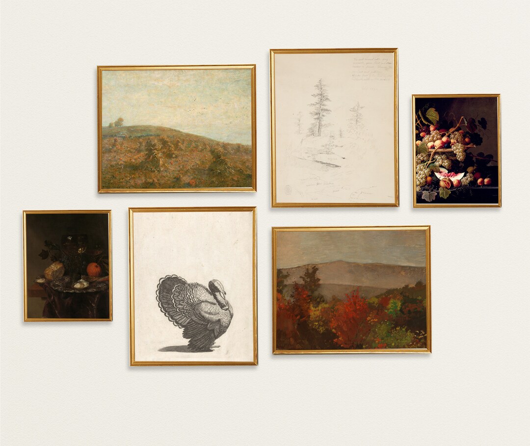 Thanksgiving Decor | Gallery Wall Set | Pumpkin Patch | Pumpkin Wall ...