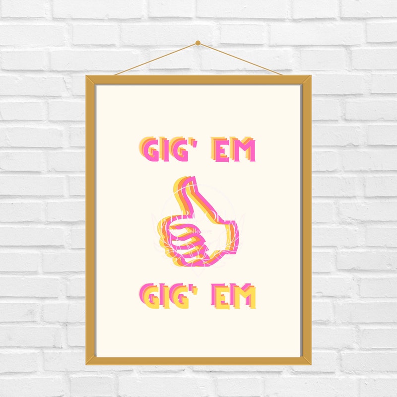Gig Em Aggies - Etsy