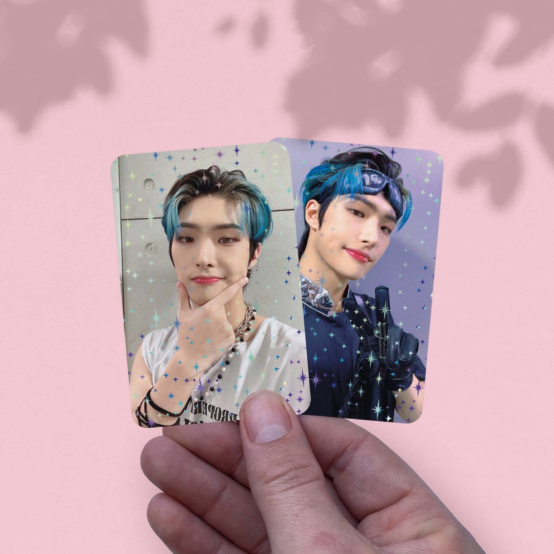Stars Holographic Mingi Bias Set 3 ATEEZ Fanmade Photocards Perfect ...