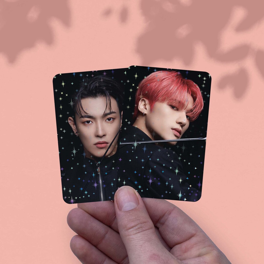 Stars Holographic ATEEZ Photocard Set LIMITLESS Type-a Fanmade Lomo OT8 ...