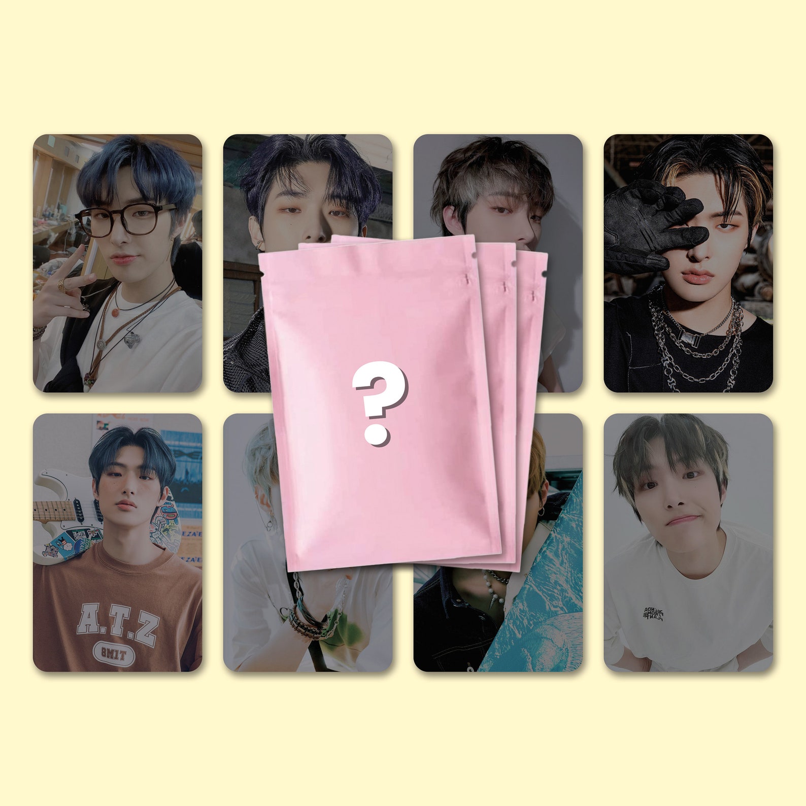 Mingi Mystery Random Fanmade Photocards Pack 5 Random - Etsy