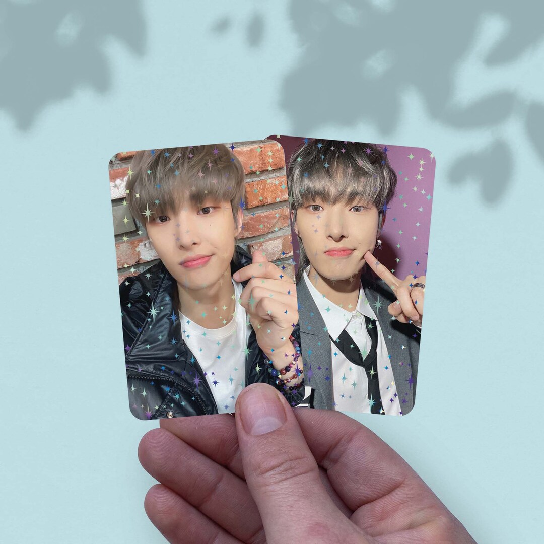 Stars Holographic Mingi Bias Set 1 ATEEZ Fanmade Photocards Perfect ...