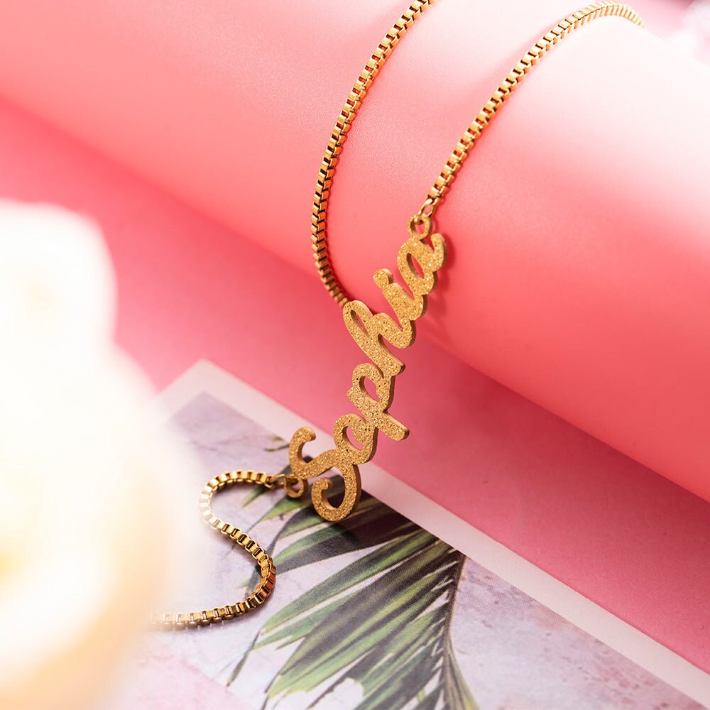 Personalized Sparkling Name Necklace, Dainty Custom Jewelry for Her ...