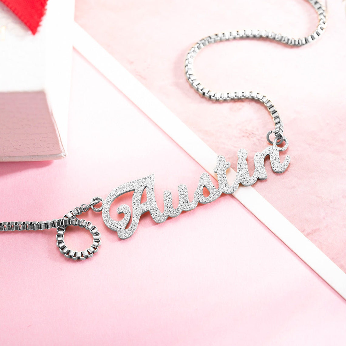 Personalized Sparkling Name Necklace, Dainty Custom Jewelry for Her ...