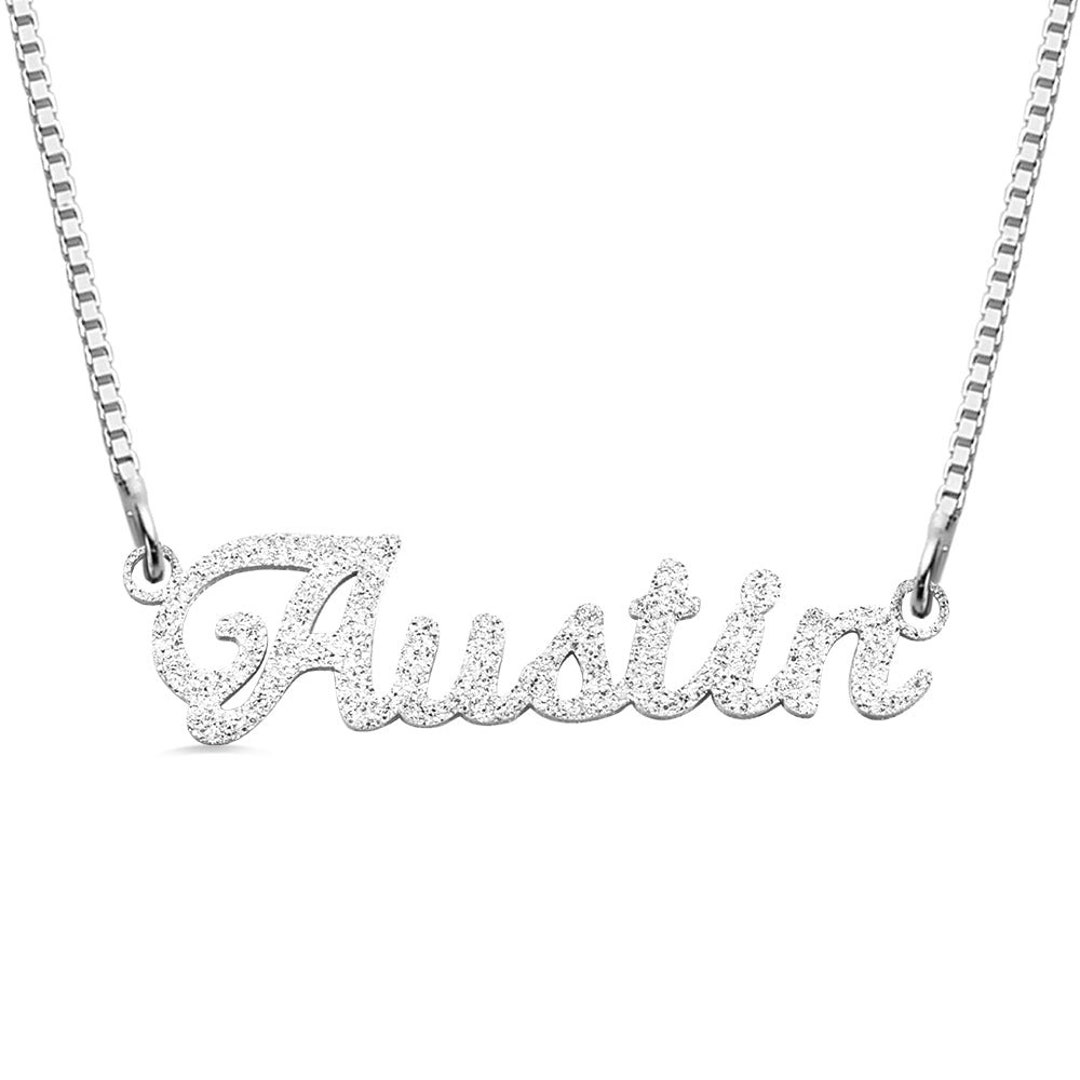 Personalized Sparkling Name Necklace, Dainty Custom Jewelry for Her ...
