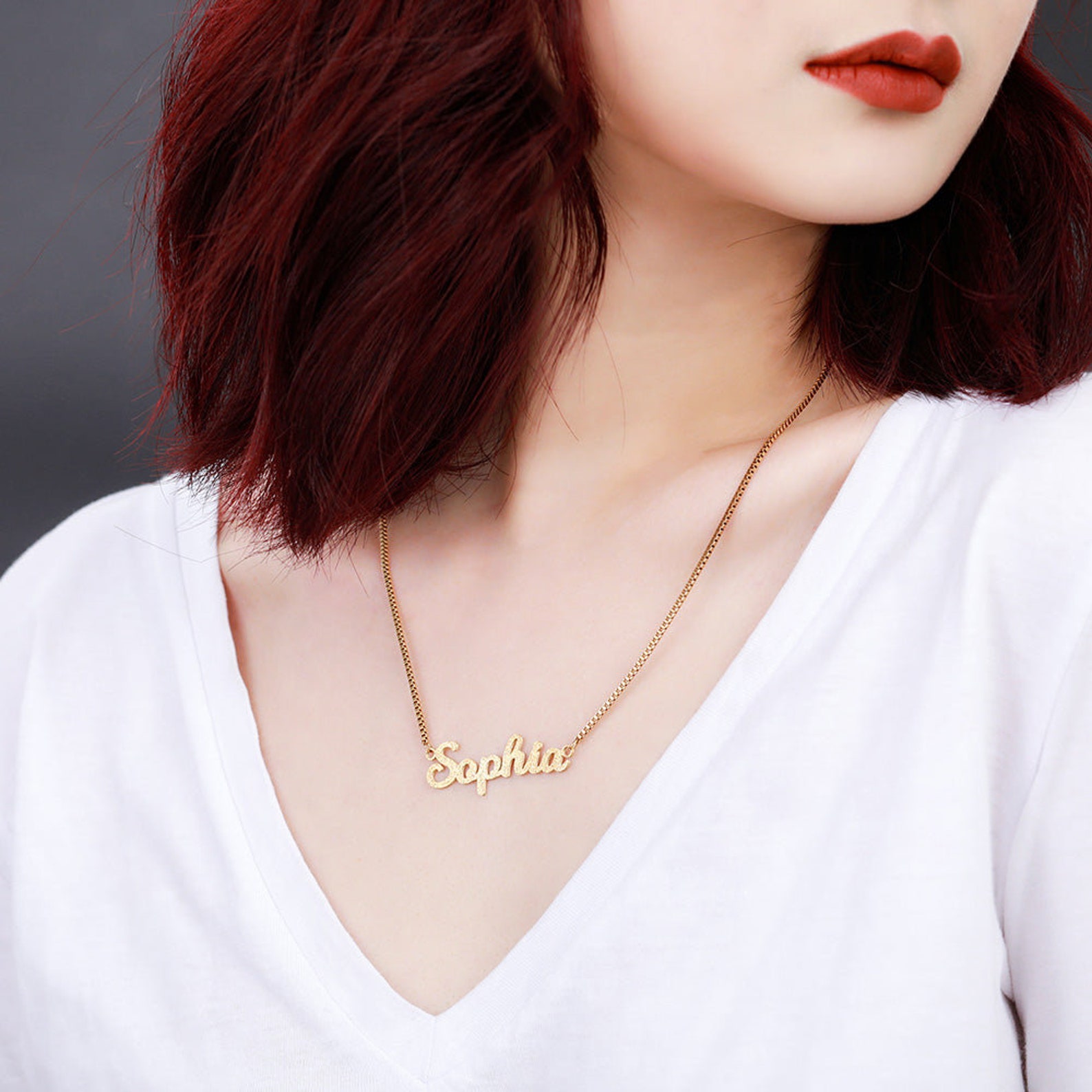 Personalized Sparkling Name Necklace, Dainty Custom Jewelry for Her ...