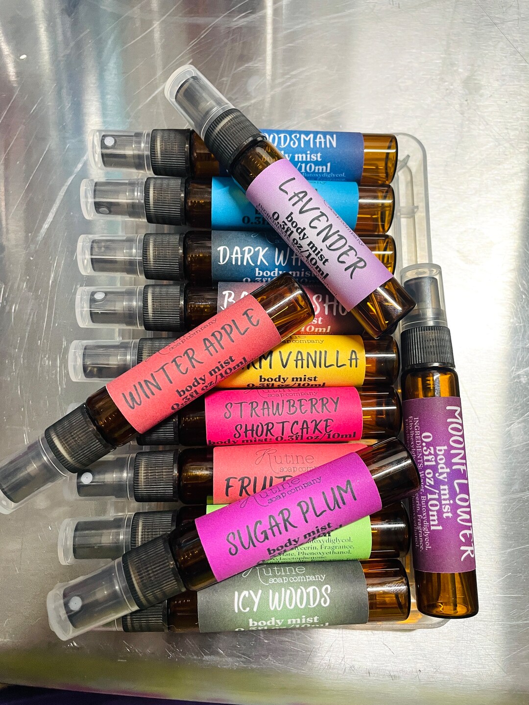 Choose Your Scent 10ml Perfume, Body Mist Spray in Glass, Lavender Body ...