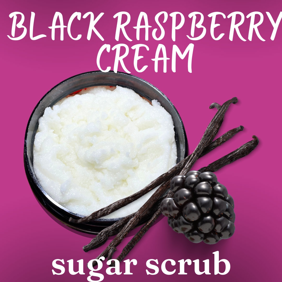Black Raspberry Cream Emulsified Sugar Scrub, Summer Scents Gift Box ...