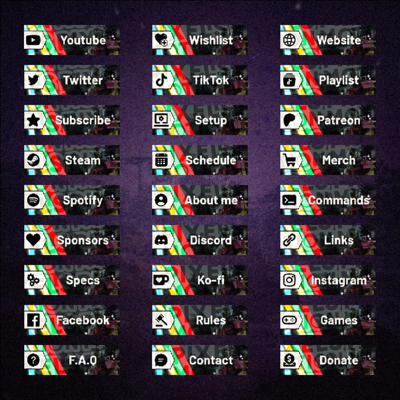 Raiders Animated Stream Overlay Package, Twitch/youtube/kick. Screens ...